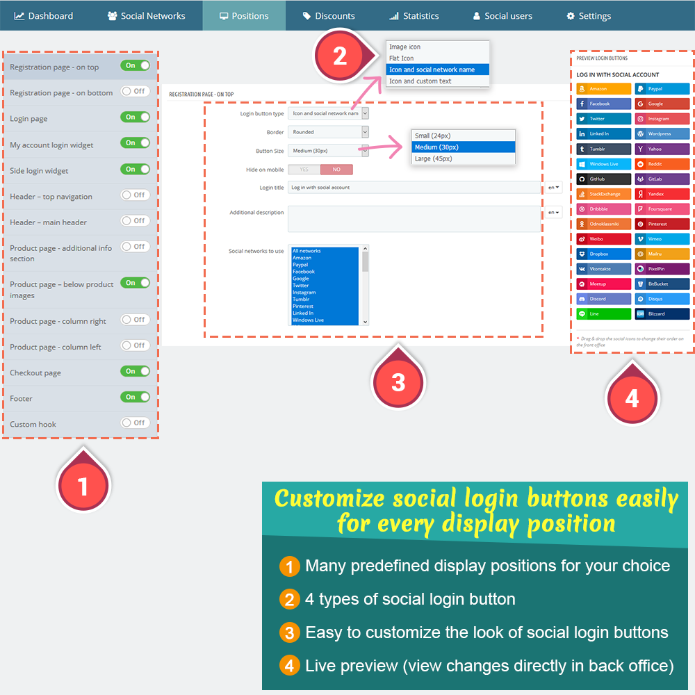SOCIAL LOGIN - PrestaShop social login module
